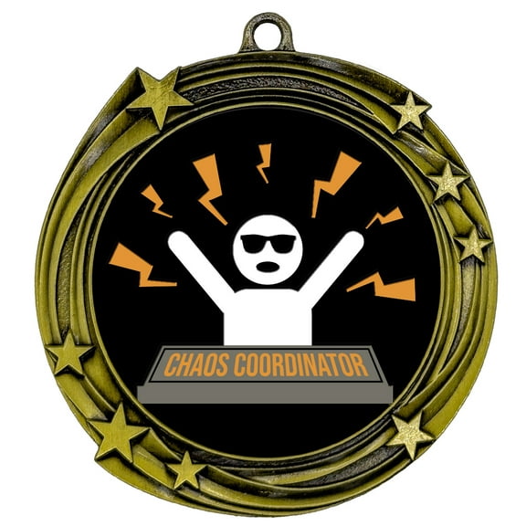 Master of Sarcasm Novelty Stars Design Medal | Funny Coworker or Family ...