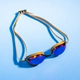 Arena Python Swim Goggles, Men/Women, Copper-White Mirror Lens, UV ...