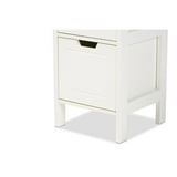 Reuben Cottage and Farmhouse White Finished 2-Drawer Wood Storage ...