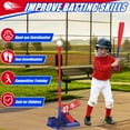 CureCalor Kids Baseball Set, 3-in-1 Tee Ball Stand, Hanging Tee ...