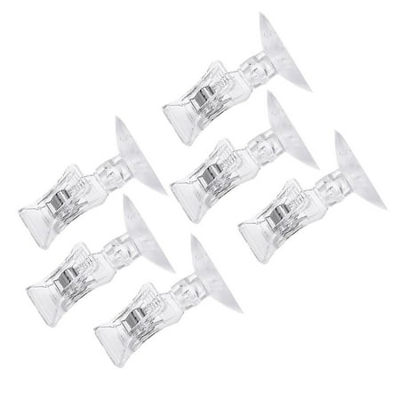 6pcs Professional Fodder Clamps Plastic Suction Cup Feeding Clips ...