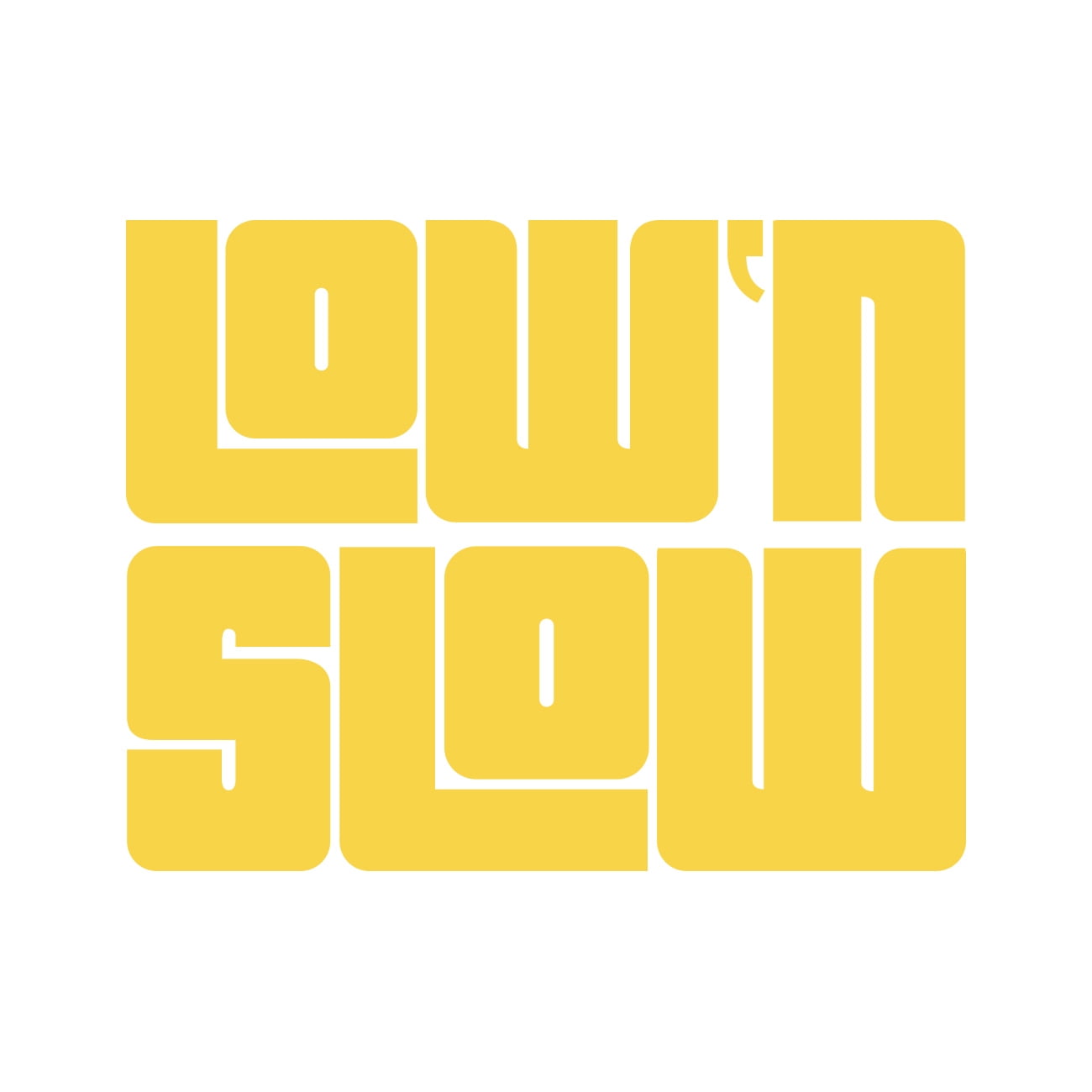 Low & Slow Sticker Decal Die Cut - Self Adhesive Vinyl - Weatherproof ...