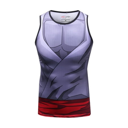 CosFitness Anime Gym Shirt, Dragon Ball Training Clothes, DBZ Goku ...