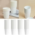 100 Pcs 210ML Disposable Paper Cups, Hot Cold Beverage Drinking Cup for ...