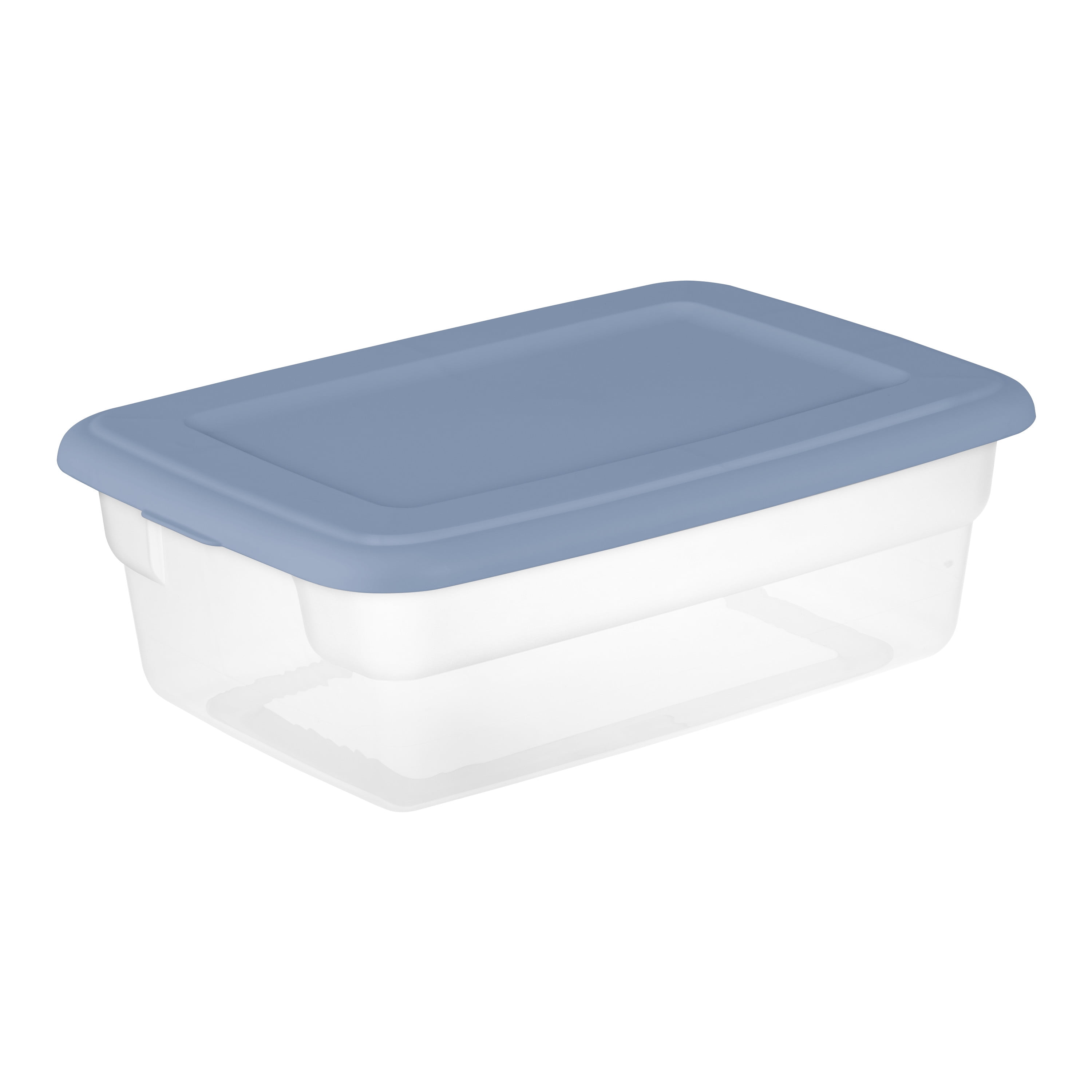 Sterilite Set of (2) 12 Qt. Storage Boxes Plastic, Blue Ash - Walmart.com