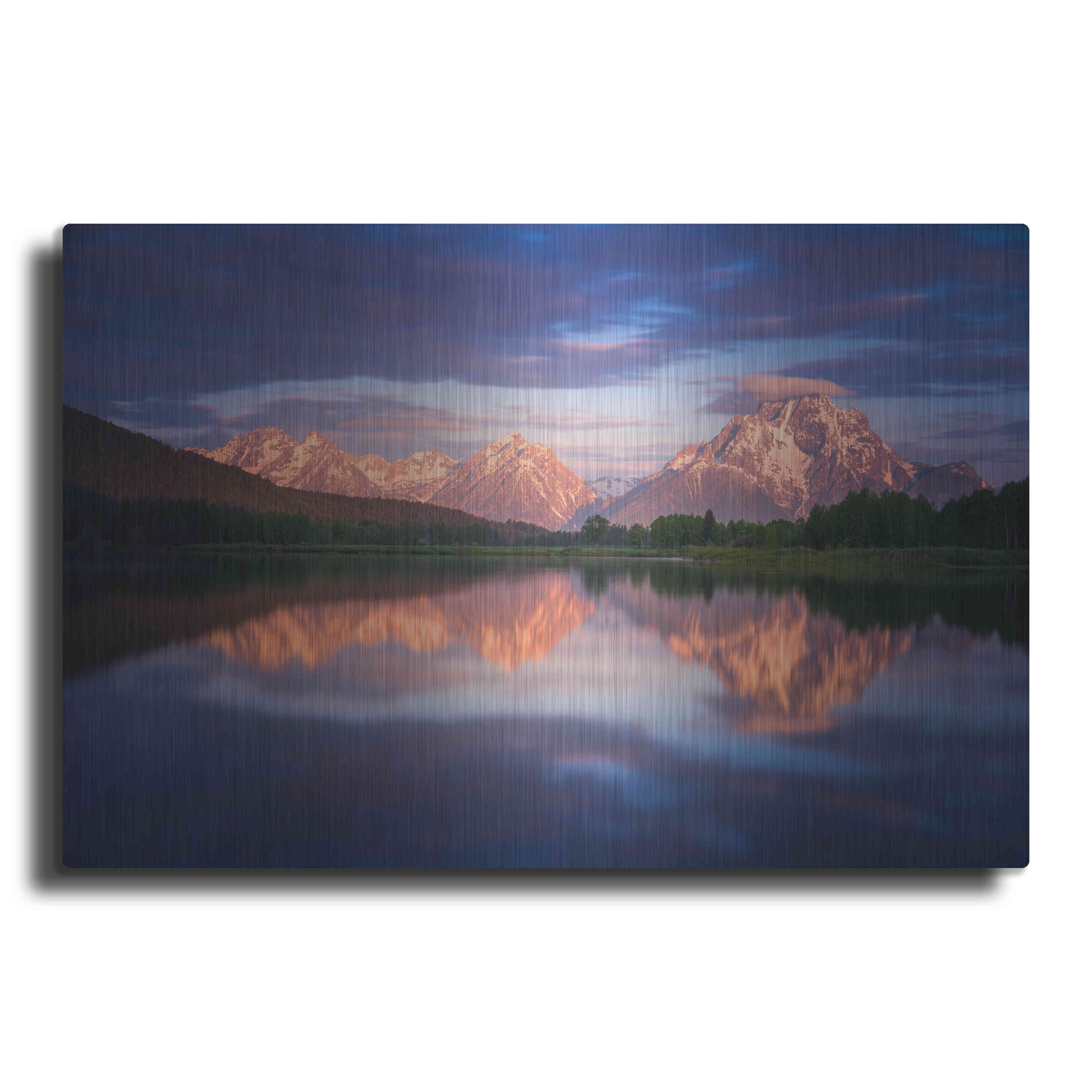 Luxe Metal Art 'Oxbow - Grand Teton National Park' by Darren White ...