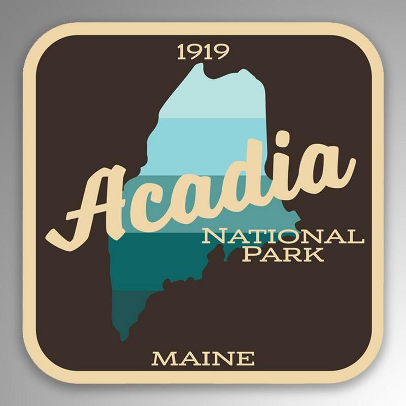 2-Pack Acadia National Park Decal Sticker | 4-Inches By 4-Inches ...