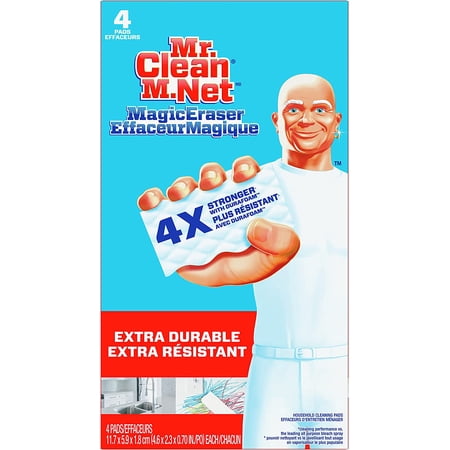 Mr. Clean Magic Eraser Extra Durable Scrubber & Cleaning Sponge 4ct ...