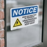 (2 Pack) High Voltage Test In Progress Sign - Walmart.com