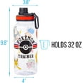 Official Pokemon Trainer 32oz Twist Spout Plastic Water Bottle with DIY ...