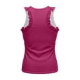 Bmisegm Girls Tank Tops Lightweight Sleeveless Ruffle Racerback Round ...
