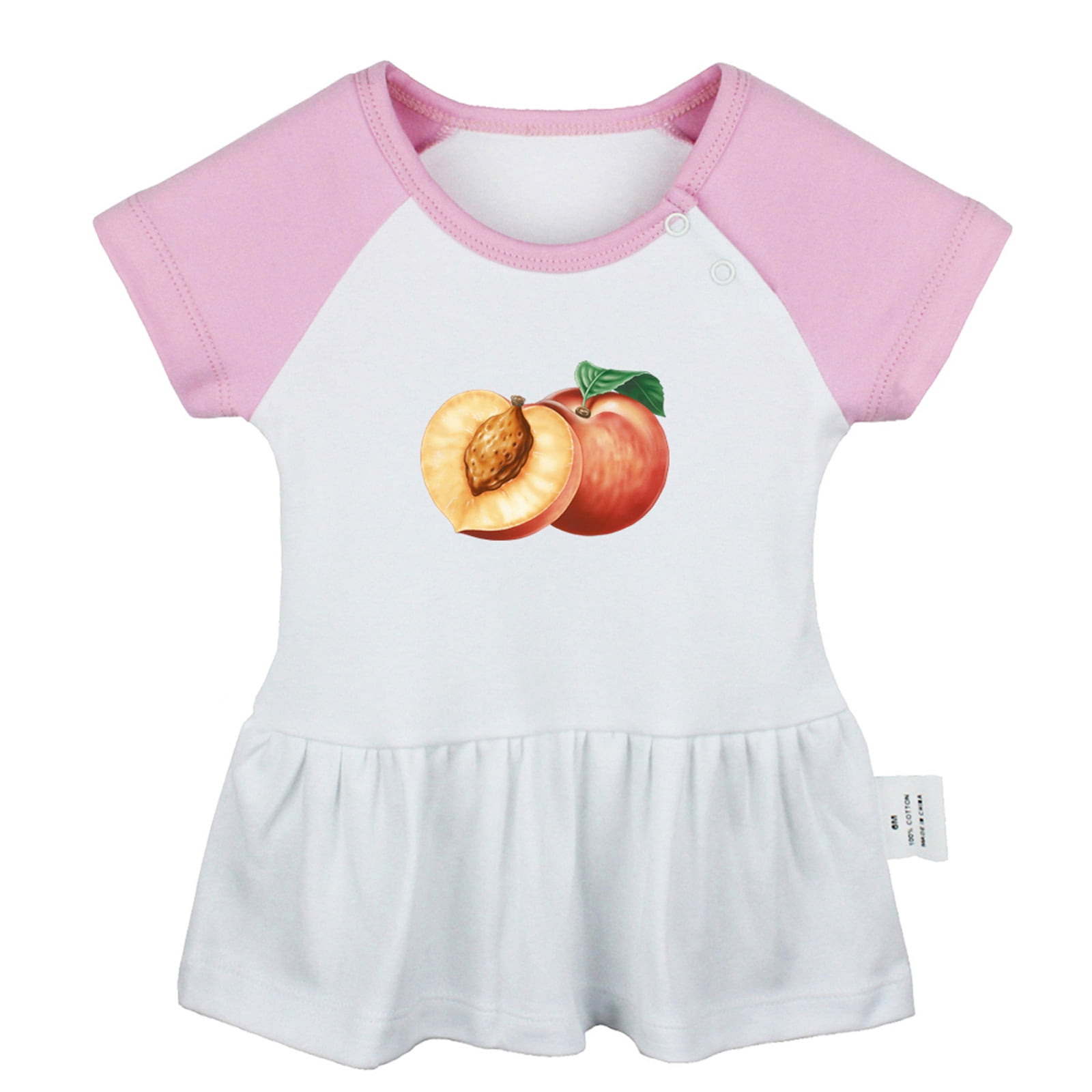 Fruit Peach Pattern Dresses For Baby, Newborn Babies Skirts, Infant ...