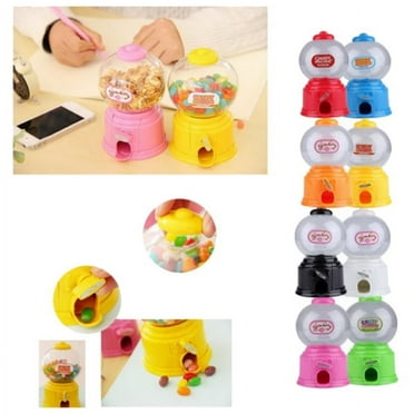 YFMHA Cute Sweets Mini Candy Machine Bubble Gumball Dispenser Coin Bank ...