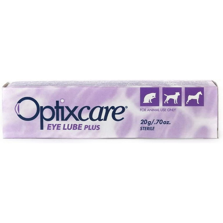 Dog Eye Drops For Infection OptixCare Eye Lube Plus + Hyaluron 20g For ...