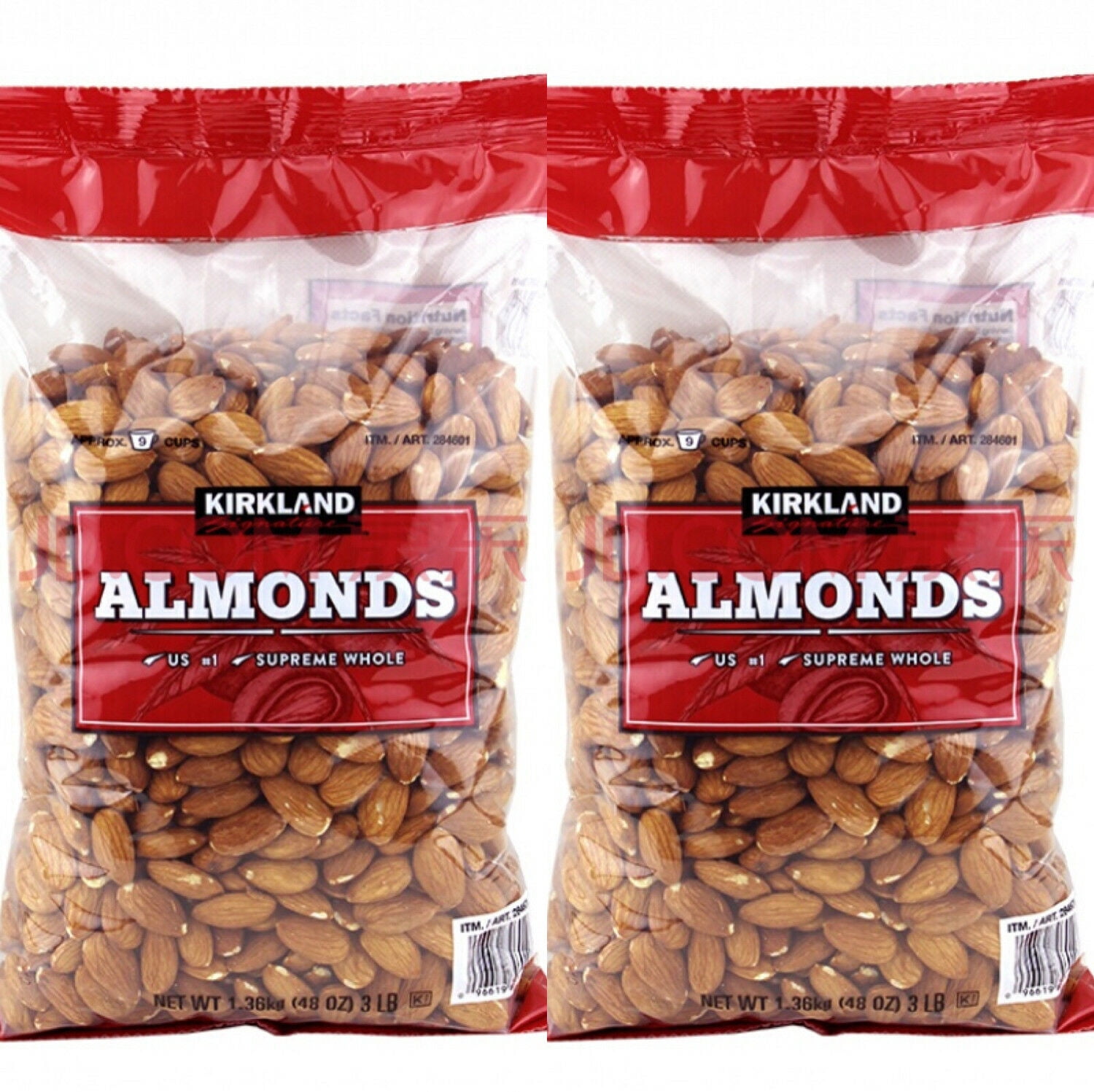 2 PACK | KS Supreme Whole Almonds, 3 lbs (2 PACK) - Walmart.com