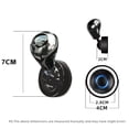Car Joystick Push Start Button Cover, 1.61in Metal Push to Start ...