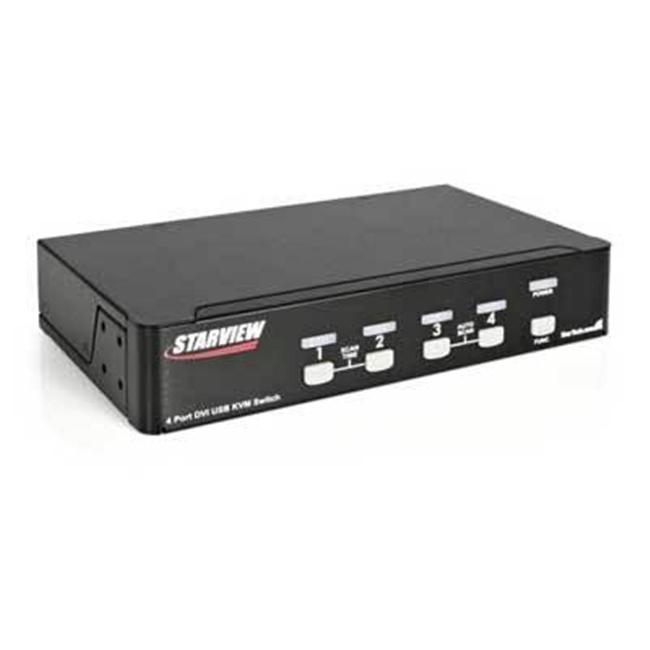 StarTech 4-Port DVI USB KVM Switch with Audio and USB 2.0 Hub - Walmart.com