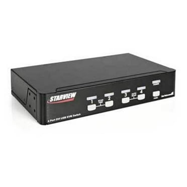 StarTech 4-Port USB VGA KVM Switch with DDM Fast Switching Technology and Cables - Walmart.com