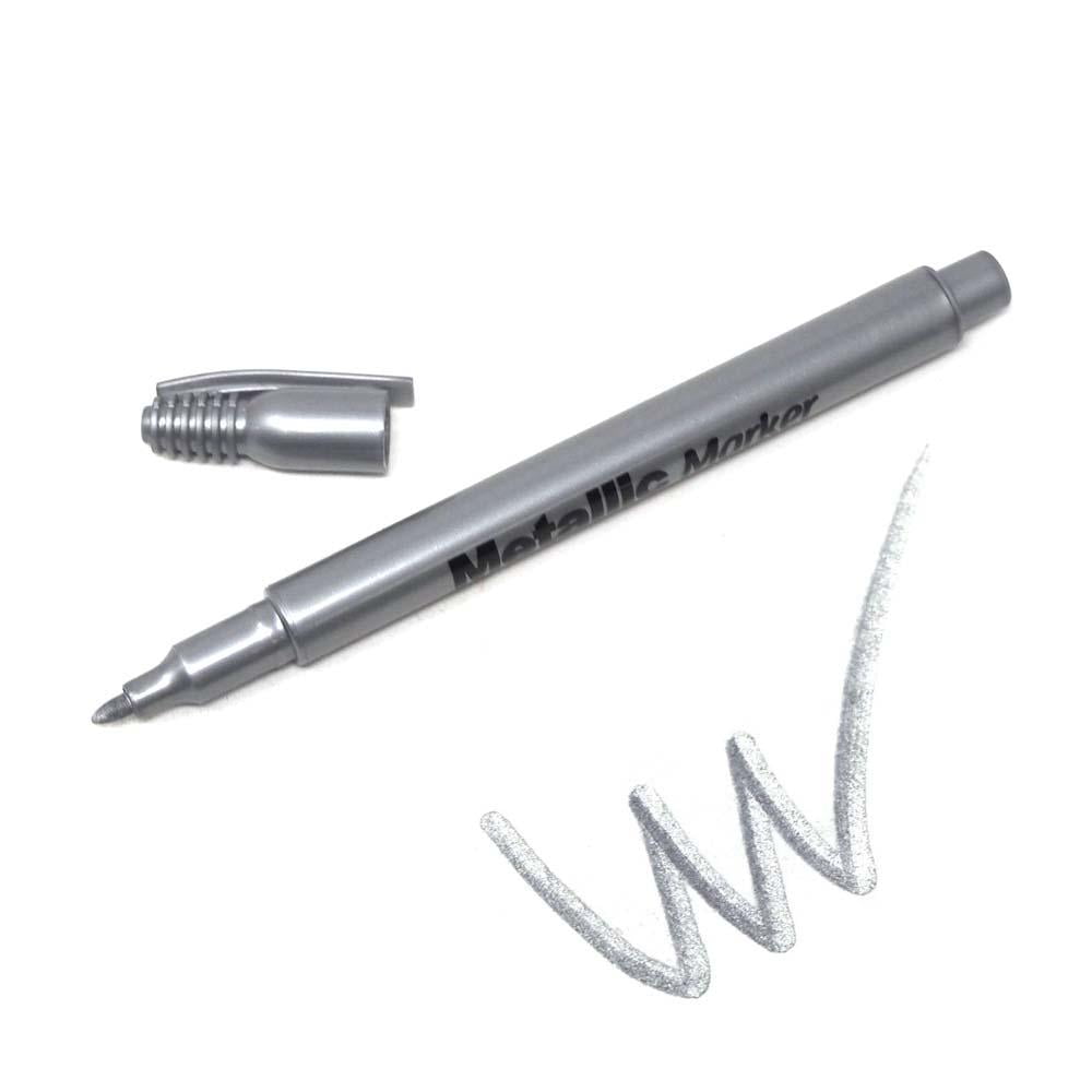 Metallic Silver Marker 1.2mm Fine Point, 5-Inch - Walmart.com