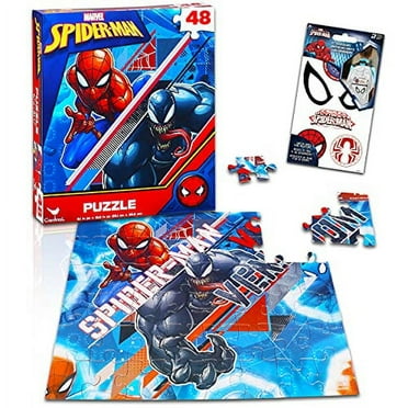 Marvel Spider-Man Kids Jigsaw Puzzle - 48-Piece Build Spidey Superhero ...