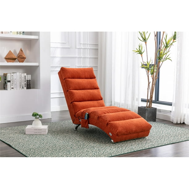 Massage Chaise Lounge, Linen Chaise Lounge Indoor Chair, Ergonomic ...
