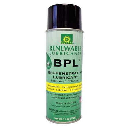RENEWABLE LUBRICANTS 80002 Biodegradable Lubricant, Aerosol, 11 Oz ...