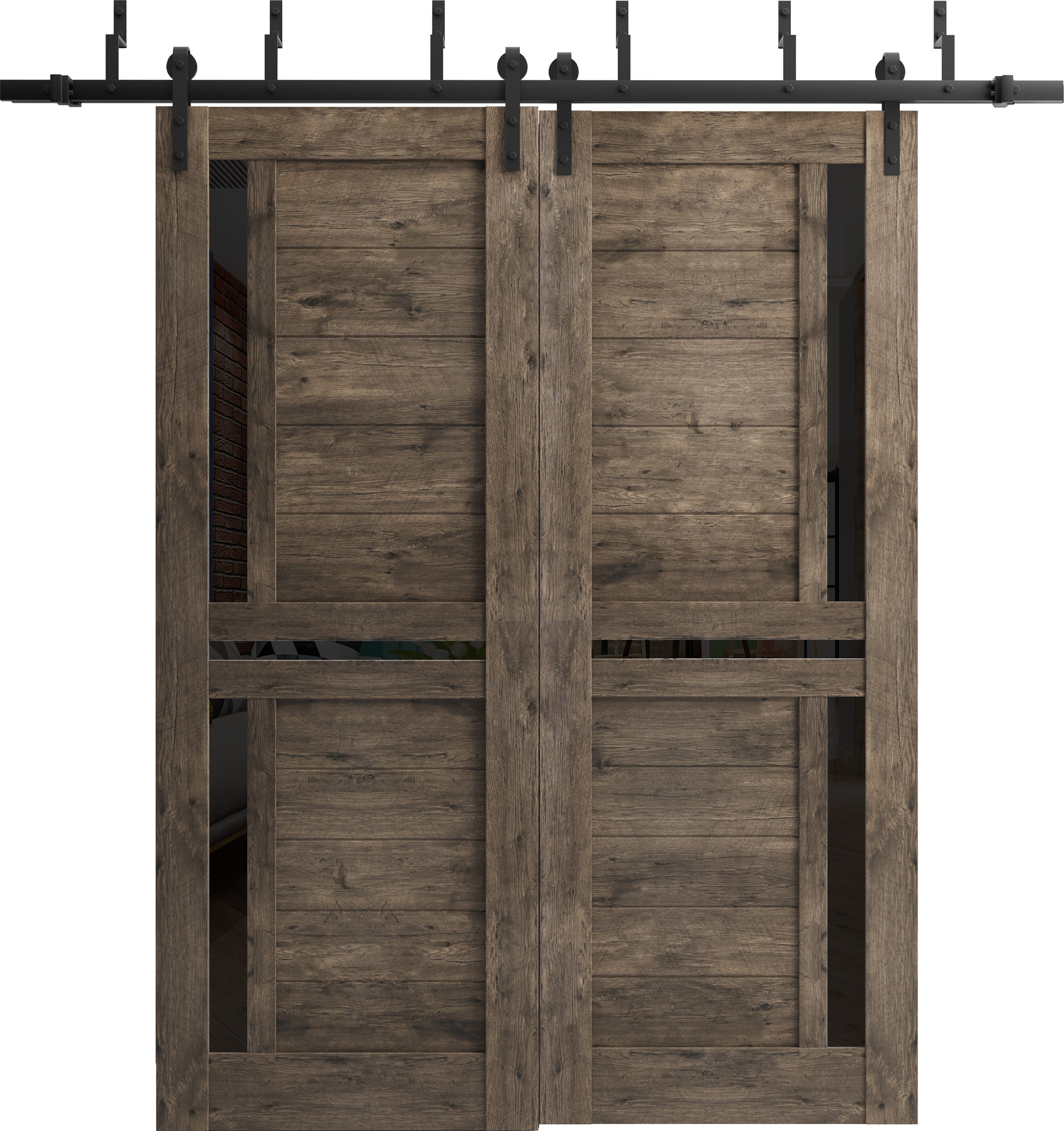 Sliding Closet Double Bi-fold Doors | Sete 6933 Light Grey Oak with ...