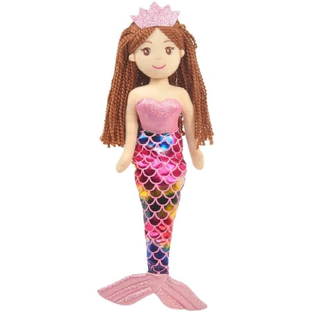 HTWW Toys, 18'' Alani Mermaid Soft Plush Toys Rag Doll, Light Pink ...
