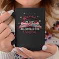 All Booked For Christmas Reindeer Sleigh Santa Bookworm Xmas Coffee ...