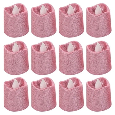 LumaBase Battery Operated Tea Light Candles - Set of 12 (Purple ...