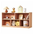 Cubby Storage Cabinet, 5 Compartment Mobile Tray Organizer, Kids ...