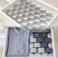 Casewin Honeycomb Drawer Organizer for Underwear, Drawer Divider ...