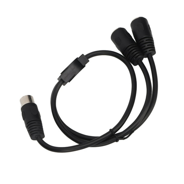 4 Pin Mini DIN Y Splitter Cable, 1.6ft Male To Female Professional PVC ...