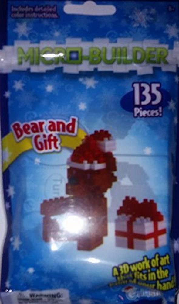 Micro Builder 135 piece Bear and Gift building set - Walmart.com