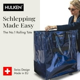(Large, Black Reusable Rolling Tote & Rolling Shopping Bag with Wheels ...