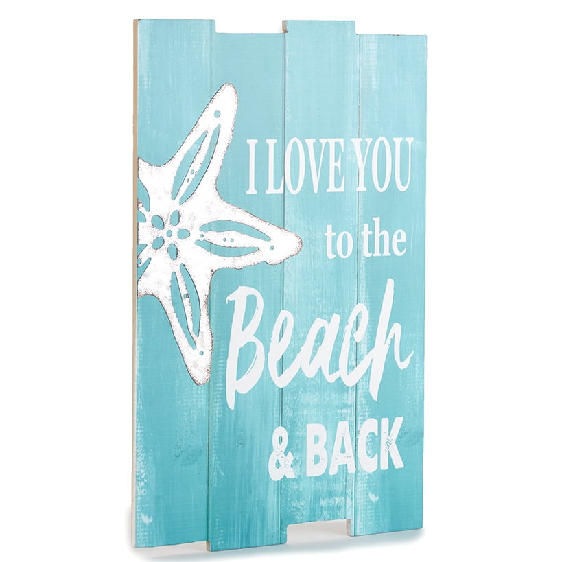 Coastal Wall Decor - Wooden Plank Style Art for Beach House or ...