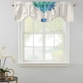Abstract Art Tie Up Valance Curtains Chemistry Wood Grain Cartoon ...