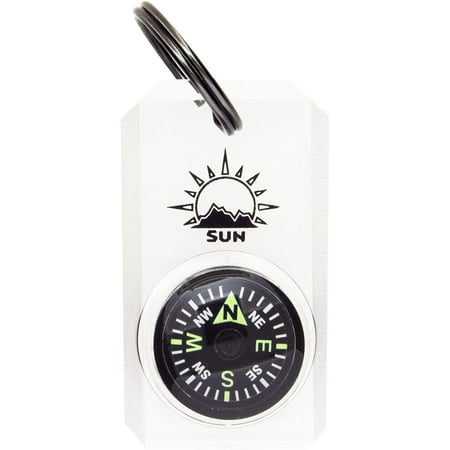 MiniComp - Zipperpull Mini Compass with Split Ring | Easy-to-Read ...
