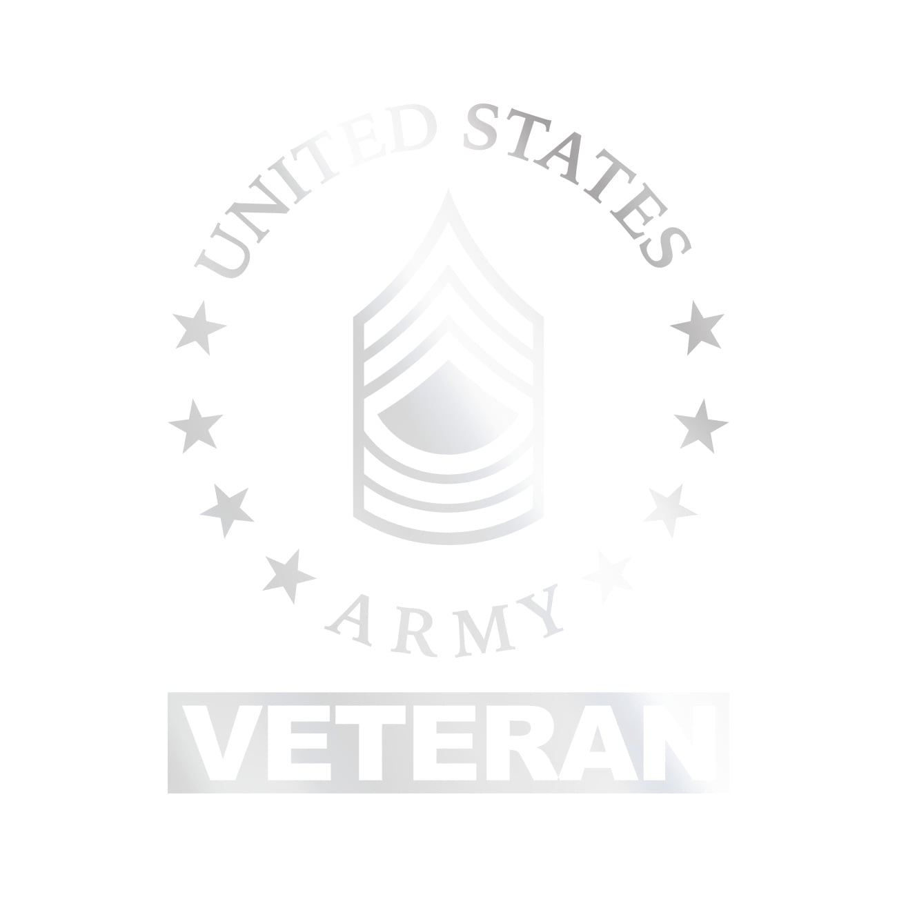 E-8 Master Sergeant Veteran US Army Rank Sticker Decal Die Cut - Self ...