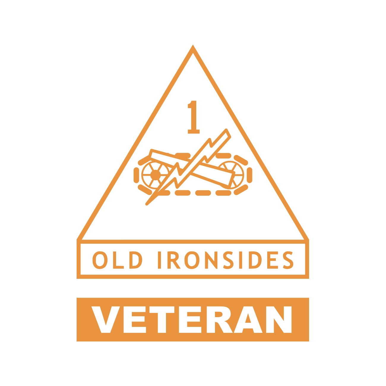 1st Armored Division Veteran Sticker Decal Die Cut - Self Adhesive ...