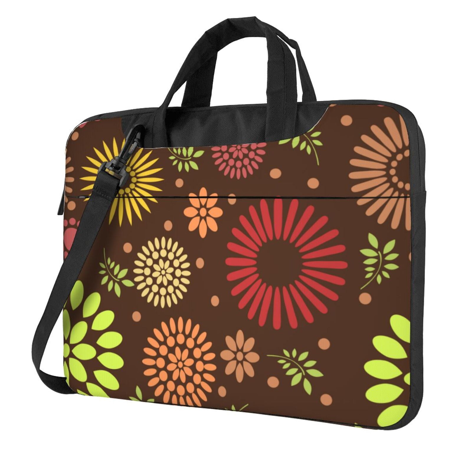 Flower Design Laptop Bag, 13 inch Laptop or Tablet, Business Casual ...