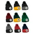 Daxton A to Z Initial Letter Cuffed PomPom Hat Beanie Warm Knit Skull ...