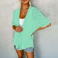 Womens Tops Summer Lightweight Cardigan Short Sleeve Open Front Casual Loose Cover Ups Tops