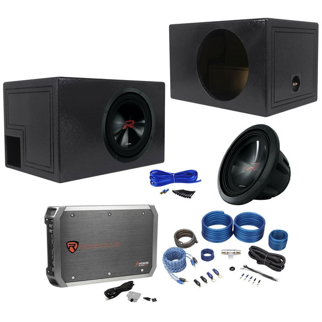 Alpine Type-R R2-W12D2 12" 750w RMS Subwoofer+Vented Box+Mono Amplifier ...