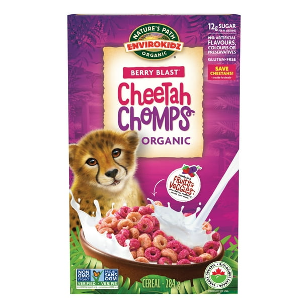 Nature's Path Envirokidz Explosion de Petits Fruits Cheetah Chomps ...