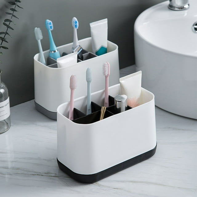 Yesbay Toothpaste Storage Case Detachable Multi-compartment with Drain ...