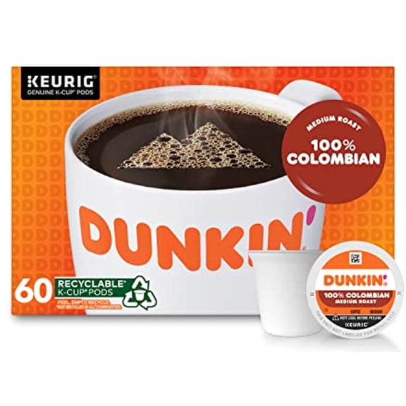 Free Shipping! Dunkin' Decaf Medium Roast K-Cup Coffee Pods 60 Count ...