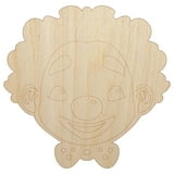 Cute Chibi Circus Party Clown Child Kid Wood Shape Unfinished Piece ...