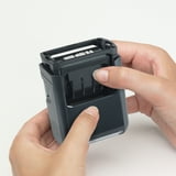 Trodat Printy 4750 Date Stamp with English Message Paid – Self Inking, Red Ink Date and Blue Ink ...