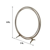 Balsa Circle 8ft Brown Wood Round Backdrop Stand, Rustic Arch for ...